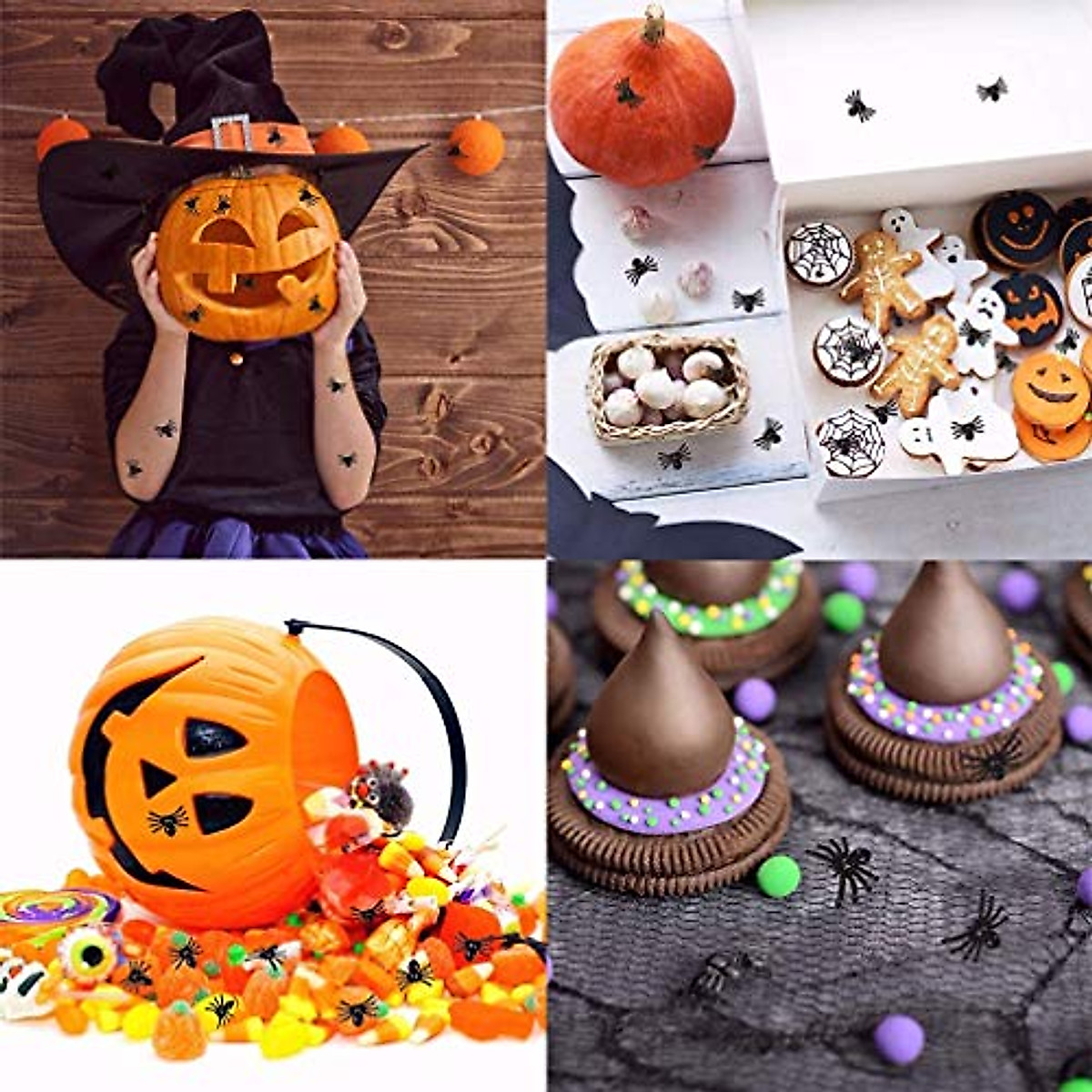 600sqft Halloween Stretch Spider Webs Indoor & Outdoor Spooky Spider Webbing with 56 Fake Spiders for Halloween Decorations