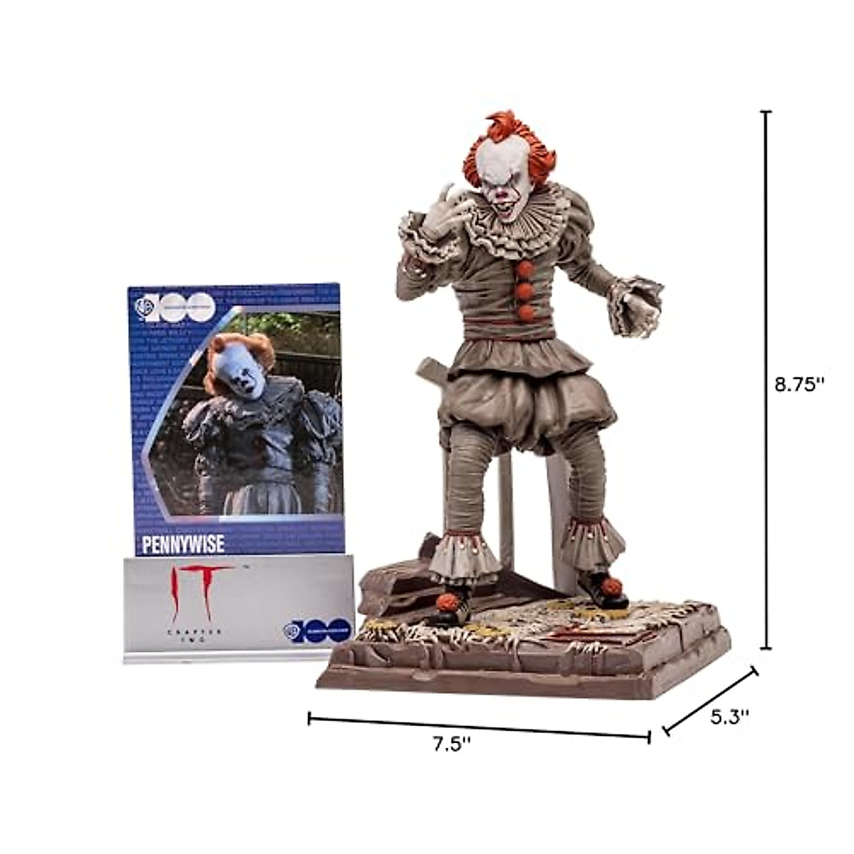 McFarlane Toys - WB 100: Pennywise (It Chapter Two) Movie Maniacs 6in Posed Figure
