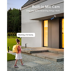 ANNKE 3K Add-On Security Camera with Full Color Night Vision, 4-in-1 TVI/AHD/CVI/CVBS CCTV Surveillance Turret Cam with Built-in Mic, 2.8mm Lens, IP67 Weatherproof, (Cable & Adapter Included)