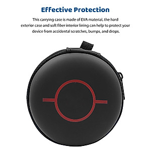 Dobewingdelou Carrying Case for GO Plus + 2023 with Hand Strap and Carabiner Clip Hard Travel Protective Portable Storage Cover Shockproof Accessories Black