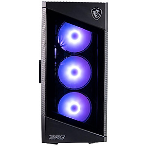 MPG Velox Gaming Desktop (NVIDIA GeForce RTX 4060, AMD 8-Core Ryzen 7 5700X, 32GB DDR4 RAM, 1TB NVMe SSD, WiFi, Windows 11 Home) RBG Gamer PC Computer