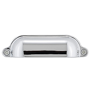 Richelieu Hardware BP2424090140 Montrose Collection 3 9/16-inch (90 mm) Center-to-Center Chrome Traditional Cabinet and Drawer Pull Handle for Kitchen, Bathroom, and Furniture