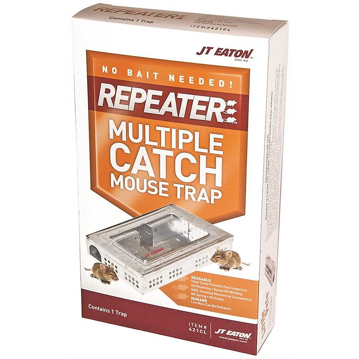 JT Eaton Repeater Multiple Catch Animal Trap For Mice 1 pk