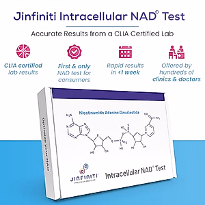 Jinfiniti-Intracellular NAD Test -Measure Your NAD Level- Accurate Results from a CLIA Certified Lab