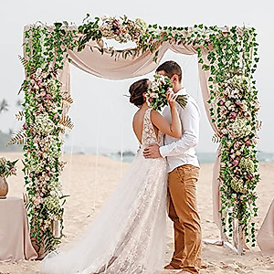 COCOBOO 15pcs 105 Feet Vines for Bedroom, Fake Ivy Vines with Fake Leaves, Artificial Plants Ivy Greenery Garland for Home Decorations Indoor, Wedding Party Garden Aesthetic Decorations