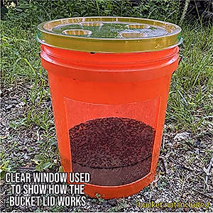 Billy-Bob Fly-Lid 5 Gallon Bucket Fly Lid (3 Pack) Turn Any 5 Gallon Bucket into a Fly Trap!