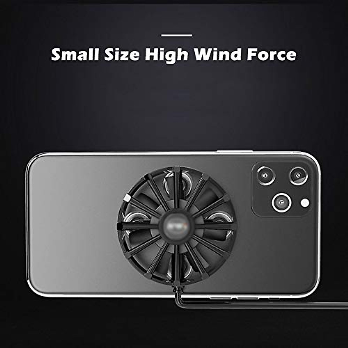 JYXDKD Suspended Mobile Phone Cooler Portable Cooling Fan Adjustable Holder Heat Sink for Mobile Radiator Game Pad (Color : D)