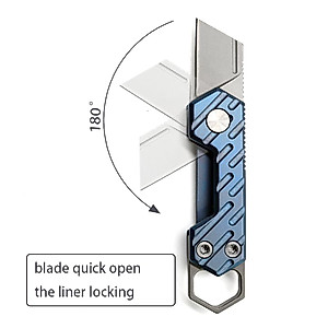 Factory Price EDC Keychain Stainless Steel Utility Mini Knife Customized Foldable Pocket Knife for Multiple Cutting Tasks