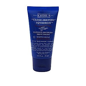 Kiehl's Ultimate Brushless All Skin Types Shave Cream for Men, White Eagle, 6 Ounce