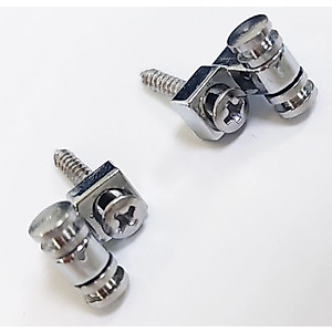 Electric Guitar Roller String Tree Retainer for Fender Strat Stratocaster Tele Telecaster String Guides with Screws Replacement,1 Pair Chrome