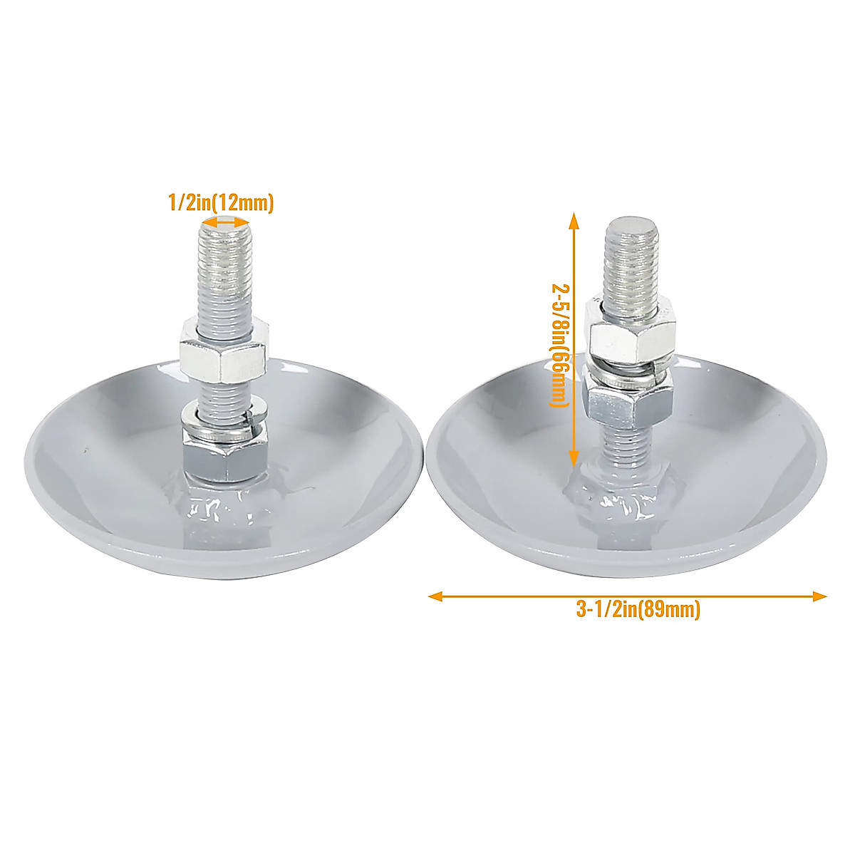 HECASA Snow Plow Blades Heavy-Duty Snow Plow Skid Shoes Compatible with Polaris Ranger Razor Sportsman ATV Replacement for 2877245 (Pack of 2)