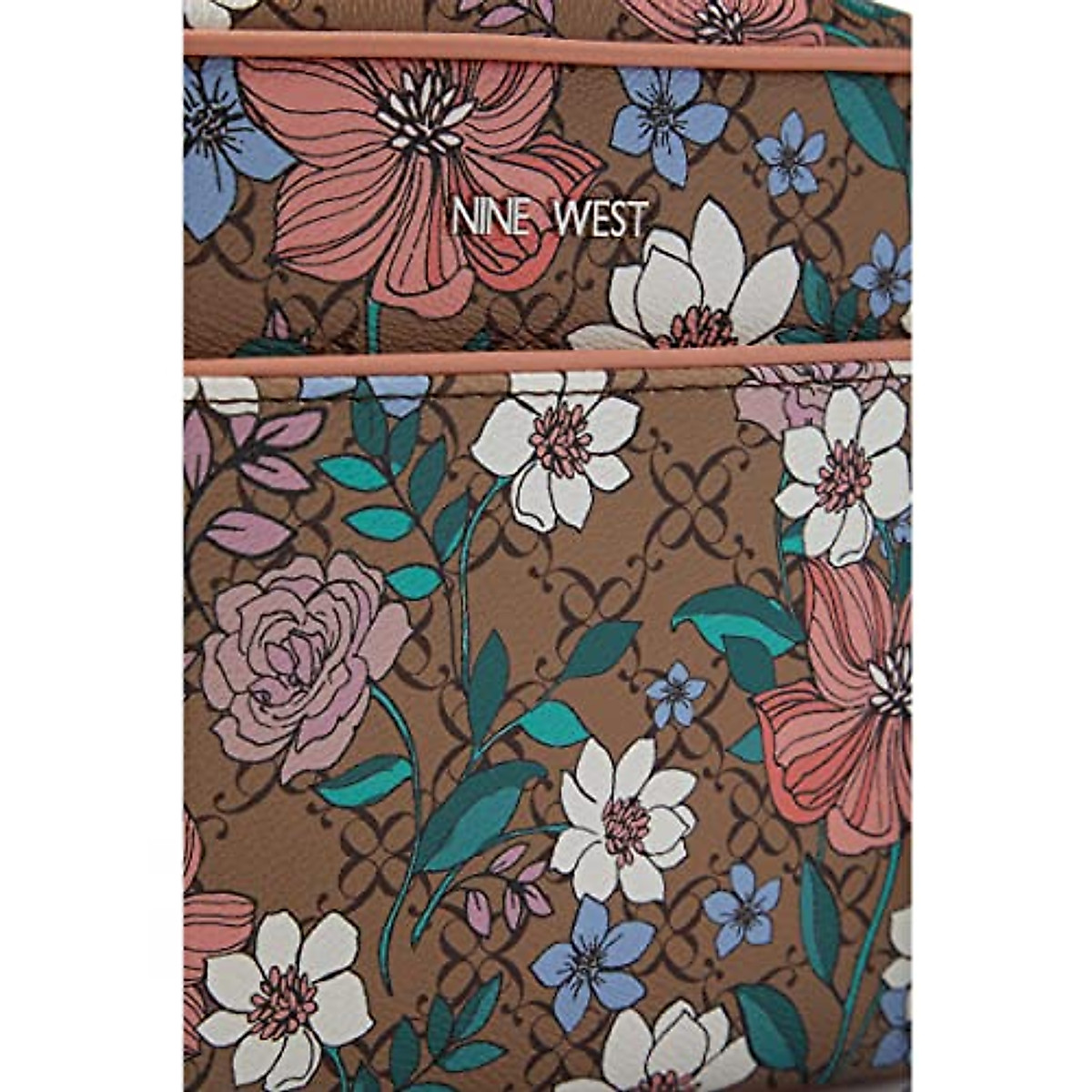 NINE WEST Georgi Mini Convertible Camera Crossbody Magnolia Logo Floral One Size