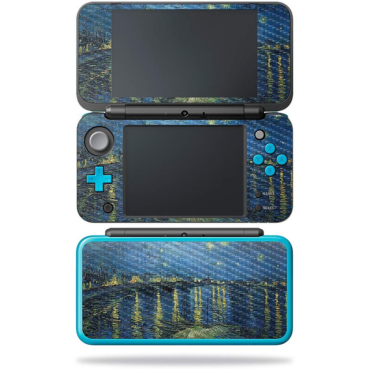 MightySkins Carbon Fiber Skin for Nintendo New 2DS XL - Color Bugs | Protective, Durable Textured Carbon Fiber Finish | Easy to Apply, Remove, and Change Styles | Made in The USA