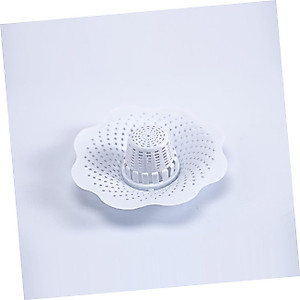 3pcs White Black Sink Strainer Drain Sink Cover Bathroom Bathtub Stopper Faucet Filter Drain Cover Laundry Sink Strainer Sliding Tray for Coffee Maker Toilet Vegetable Leaves
