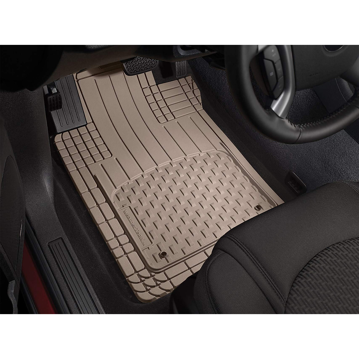 WeatherTech Semi Universal All Weather and Vehicle Trim to Fit Floor Mats - 4-Piece Set Black