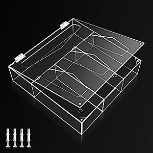 Ziplock Bag Storage Organizer, Acrylic Baggie Organizer for Drawer Kitchen Clear Plastic Food Storage Bags Holder Organizer for Gallon, Quart, Sandwich, Snap, Freezer, Slider Bags, 12 Inch