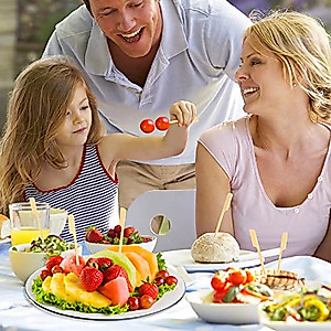 800 Pack 6 Inch Bamboo Skewers for Appetizers Food Toothpicks Wood Picks for Cocktail, Grilling, BBQ, Barbecue, Fruit, Kebab, Sandwiches, Cheese, Sausage, Veggies, Desserts, Salad, Party Favor