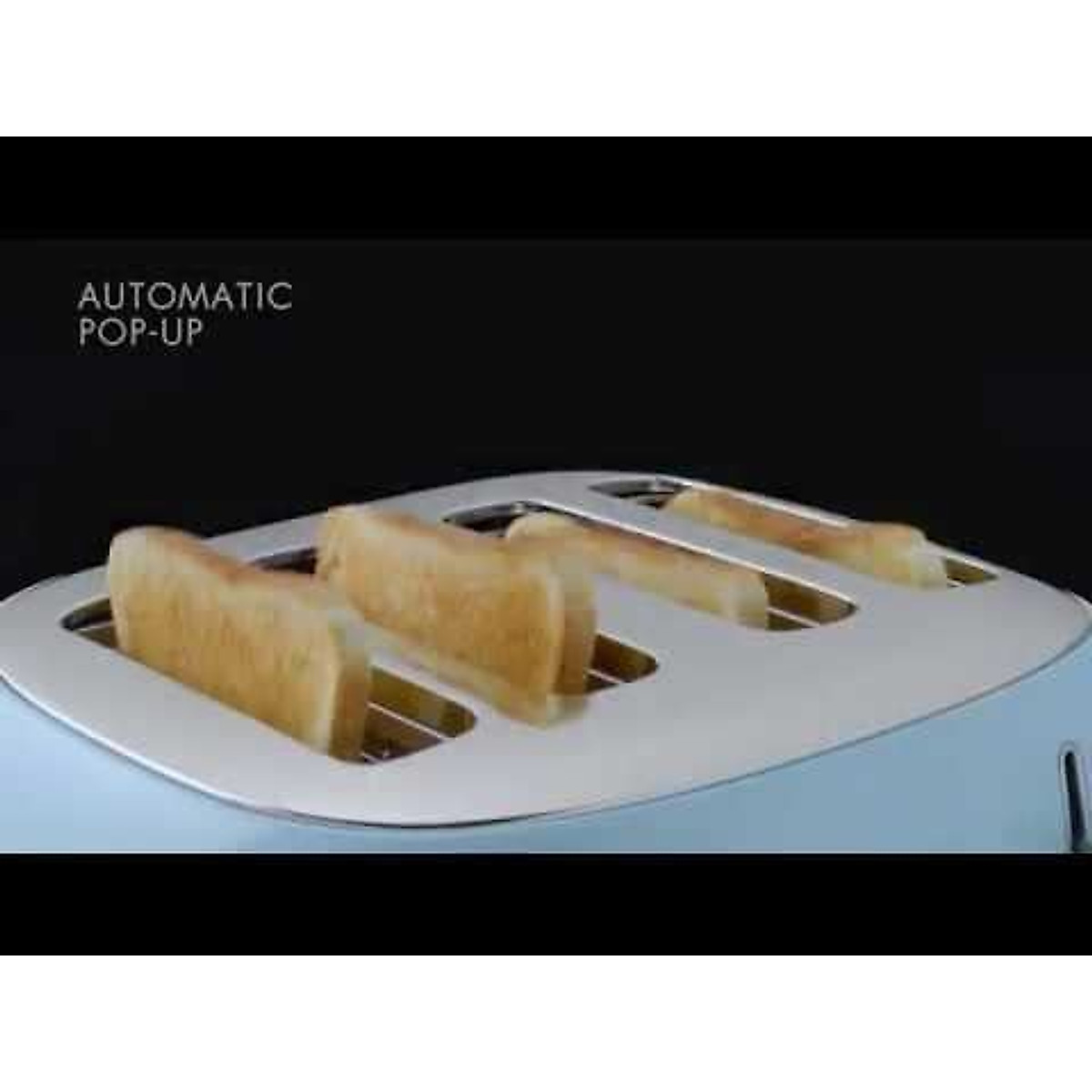 SMEG 50's Retro 2 Slice Toaster, Matte Black