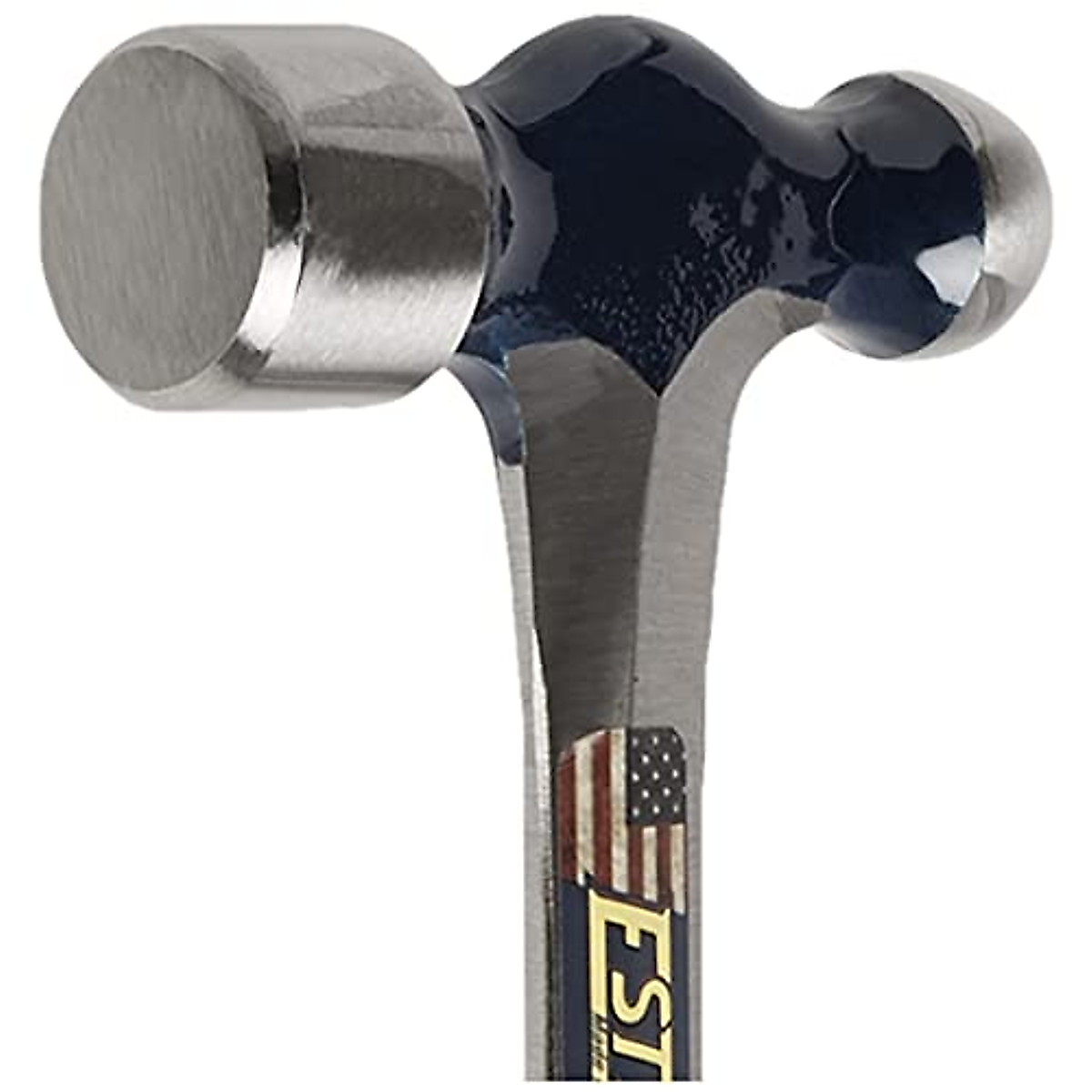 Estwing Ball Peen Hammer - 16 oz Metalworking Tool with Forged Steel Construction &amp; Shock Reduction Grip - E3-16BP , Blue