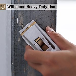Bates- Metal Razor Blade Scraper, 2 Pack, 30 Extra Blades, Scraper for Cleaning, Glass Scraper, Razor Blade Scraper Tool, Razor Scraper Tool, Scraper Blades, Window Scraper with Razor Blade