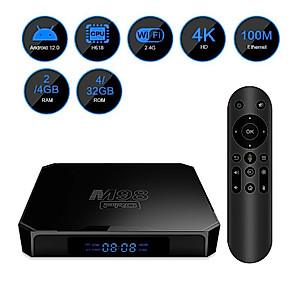 Android TV Box, M98PRO 12.0 4GB RAM 32GB ROM 4K Ultra HD, AllWinner H618 64bit Support 3D USB HD H.265 2.4/5GHz Dual WiFi Ethernet & Intelligent Control Interface for Android Box