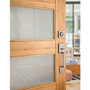 Amador/Casey Entrance Gripset - Satin Nickel + Smart Key