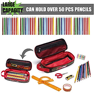 Rough Enough Small Pencil Case for Boys Preppy Teens Adults School Office Stationary Art Supplies Cordura Tactical Army Camo