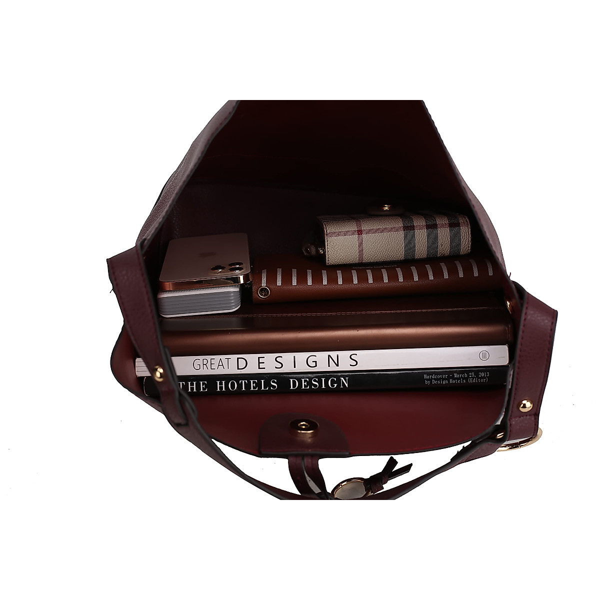 MKF Collection Shoulder Bag for Women, Vegan Leather Crossbody Top Handle Messenger Purse