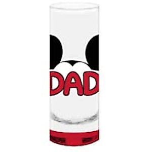 Mickey Mouse Ears Shot Glass for Dads, Disney Themed Adult Drinking Glasses, Disney Vacation Souvenirs for Men, Unique Father's Day Gifts for Dad, 1 Ounce