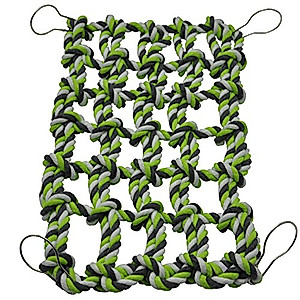 Niteangel Small Animal Activity Toy, Rat and Ferret Cotton Rope Nets (Green)