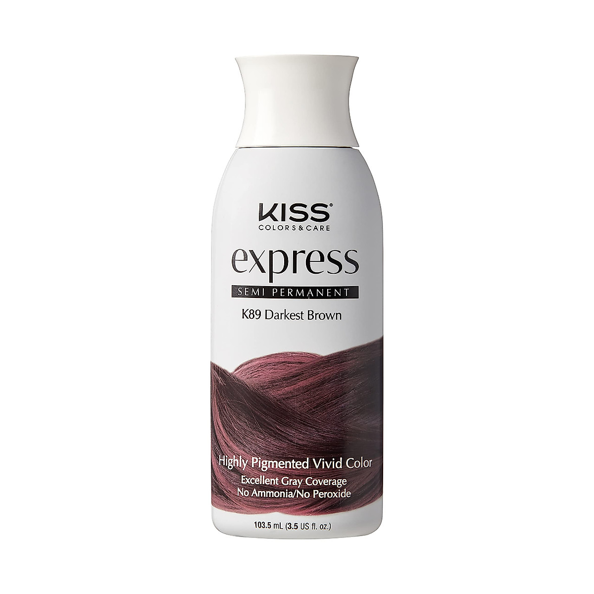 Kiss: Express Semi Permanent Hair Color - Darkest Brown K89-Darkest Brown