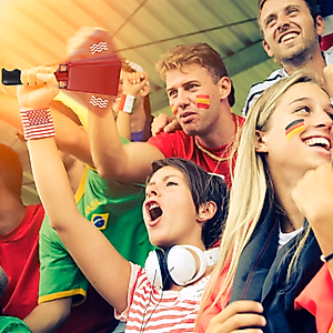 1pc Cow Bell Noise Maker, Cowbell with Handle for Sporting Events Football Game Cheering Bells Large Solid School Bells Hand Call Bell (Red)