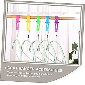 Cabilock 80 Pcs Hanger Anti-Skid Buckle Clothing Hanger Buckle Hooks Closet Rod Buckle Clips Clothes Drying peg pin Clothes Drying Buckle Hooks Pants Hangers Coat Hanger Hook Button Outdoor