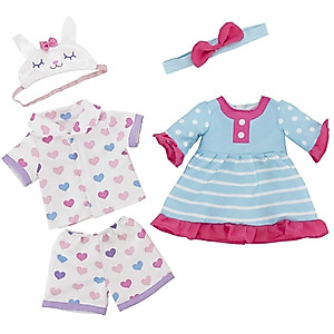 Plushible Soft Baby Doll, 18 Inch Sloth - Plush Rag Doll with 2 Clothing Sets, My First Plush Toy for Girls, Boys & Infants, Soft Baby Stuffed Toy, Adorable Companion for 1 Year Old & Up