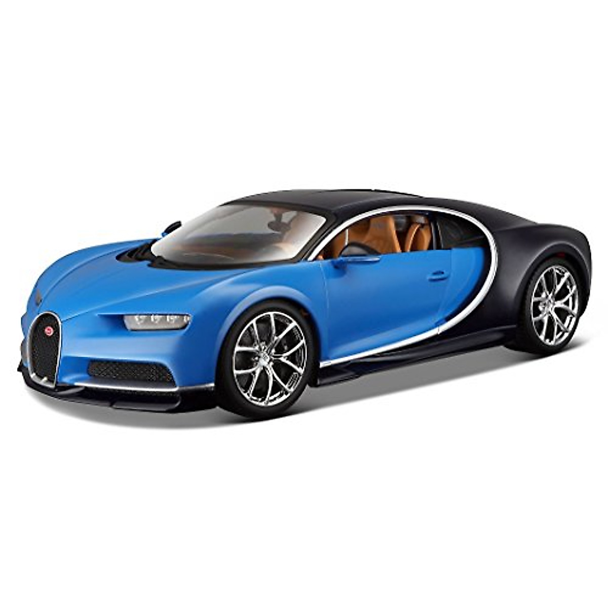 2016 Bugatti Chiron Blue 1/18 Diecast Model Car , unisex