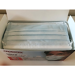 Crosstex Ultra No Fog Earloop Facemasks 40/Box