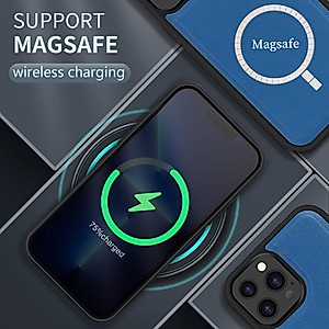 Skycase Case Designed for iPhone 13 Pro Max 5G 6.7’’, Support [Magsafe Charge][2 in 1] Magnetic Detachable Flip Folio Wallet Case with Card Slots for iPhone 13 Pro Max 2021,Navy