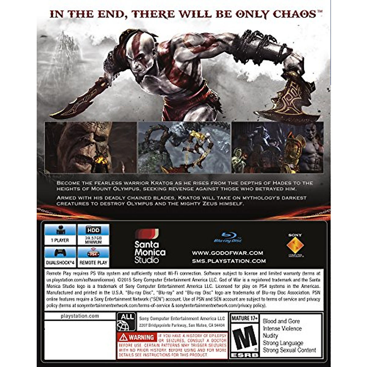 God of War 3 Remastered - PlayStation 4