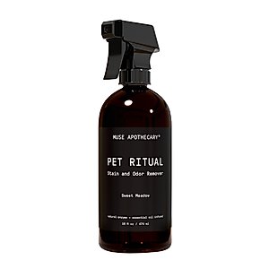 Muse Apothecary Complete Pet Stain and Odor Remover Enzyme Carpet Cleaner - Dog Stain Remover and Odor Neutralizer, Essential Oils Infused, Pet Stain Remover for Carpet - Pet Stain Carpet Cleaner 16oz
