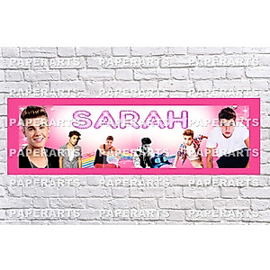 Justins Biebers #1 - Personalized Birthday Name Poster with Custom Name On it, Border Mat and Frame Options