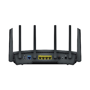 Synology RT6600ax - Tri-Band 4x4 160MHz Wi-Fi router, 2.5Gbps Ethernet, VLAN segmentation, Multiple SSIDs, parental controls, Threat Prevention, VPN (US Version)