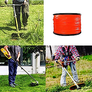 COSY GARDEN TOOLS CGT String Trimmer Line, Commercial Grade Orange Pentagon Weed Eater String, Premium Nylon Universal 0.095" Diameter x 3LB,1107.28-Foot
