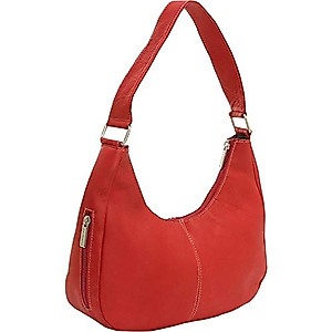 Le Donne Classic Hobo Handbag, Red