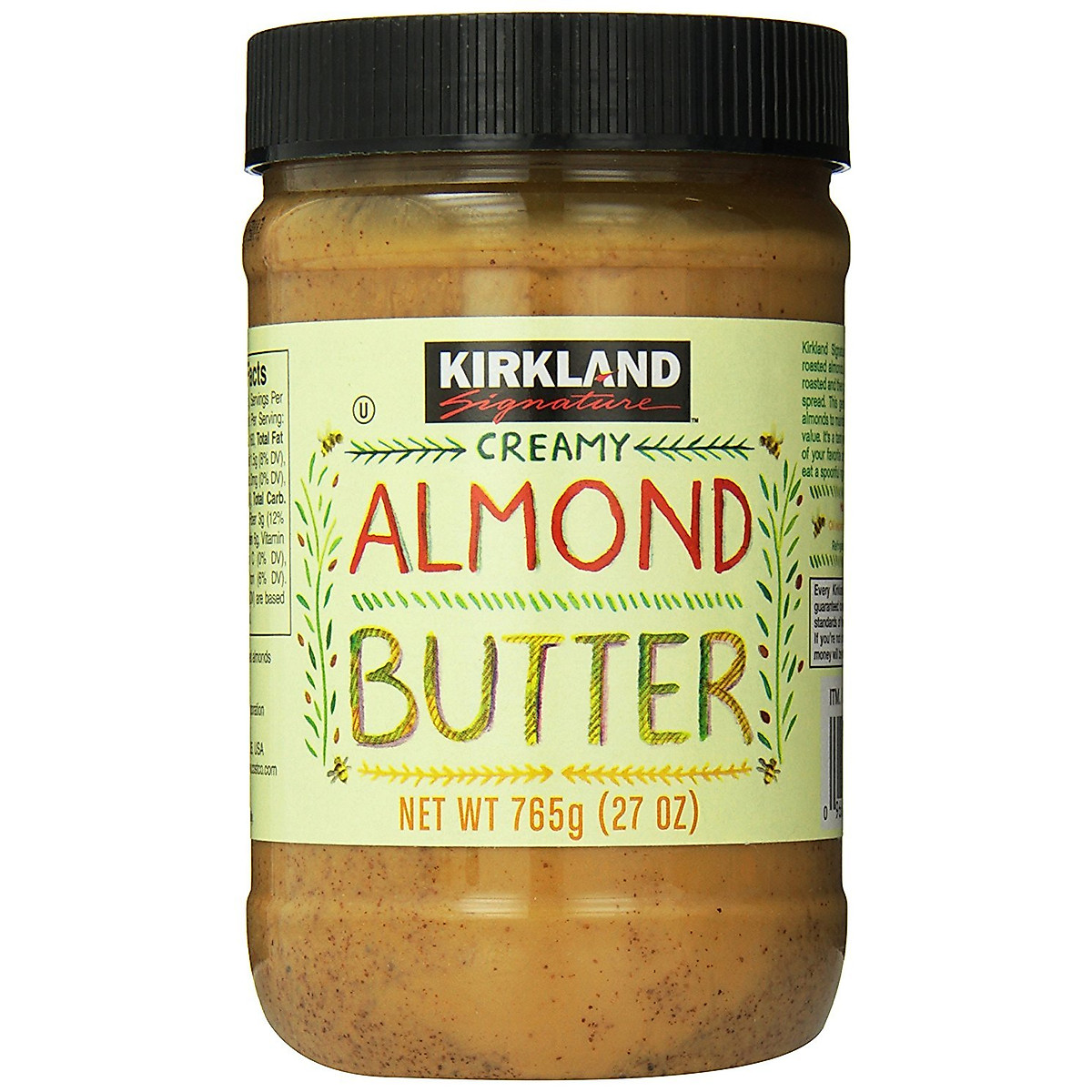 Kirkland Signature - Creamy Almond Butter, 27 Ounce - 3 Jars
