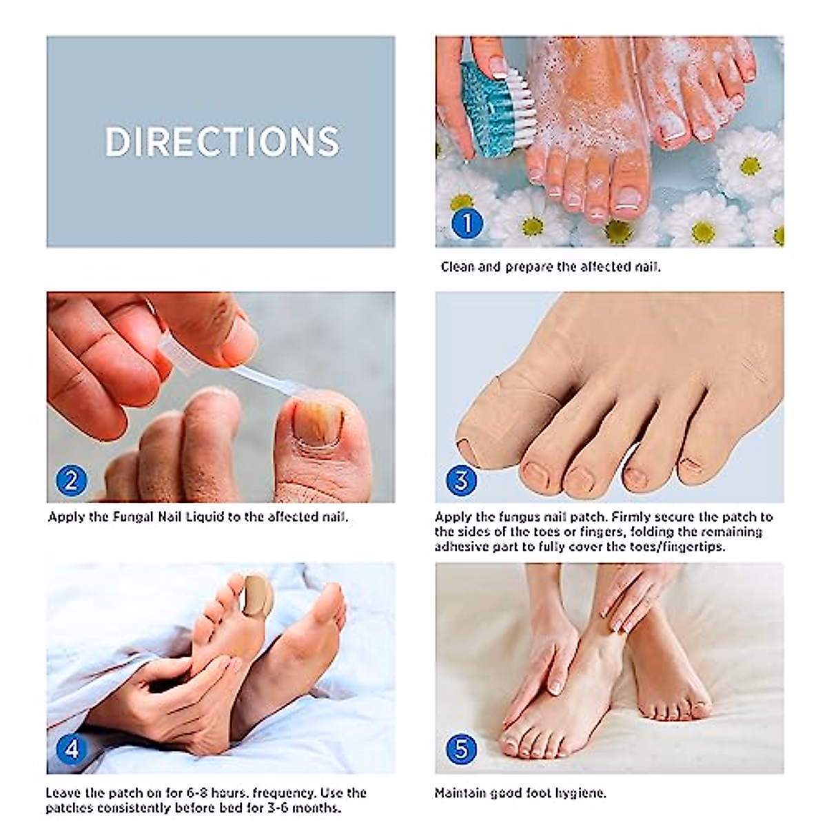 Toenail Fungus Treatment Extra Strength - Nail Fungus Treatment For Toenail, Toe Nail Fungus Treatment Extra Strength, Nighttime Fungal Nail Patches &amp; Fungus Nail Treatment Liquid Set (21patches+15ml)