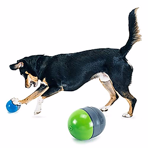 PetSafe Ricochet - Electronic Squeaking Dog Toy - 2 Paired Toys Squeak to Keep Dogs Busy - Engaging Puzzle for Bored, Anxious or Energetic Pets, Multicolor, 4.2" x 3.4" (Set of 2), All Breed Sizes
