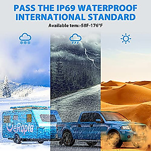 HD 720P eRapta ERT02 Backup Camera Front Rear View License Plate Reverse Universal for Pickup Truck Car SUV 149° Perfect Angle Night Vision Mirror Function Waterproof