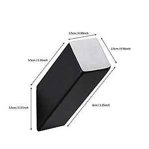 Heavy Duty Modern Wall Hooks 5 Pack Brushed Nickel Towel Hooks for Bathrooms