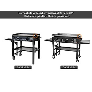 Stanbroil Grease Drip Pan with 10-Pack Disposable Foil Liners, Compatible with Earlier Versions of The Blackstone 28"and 36" Griddle