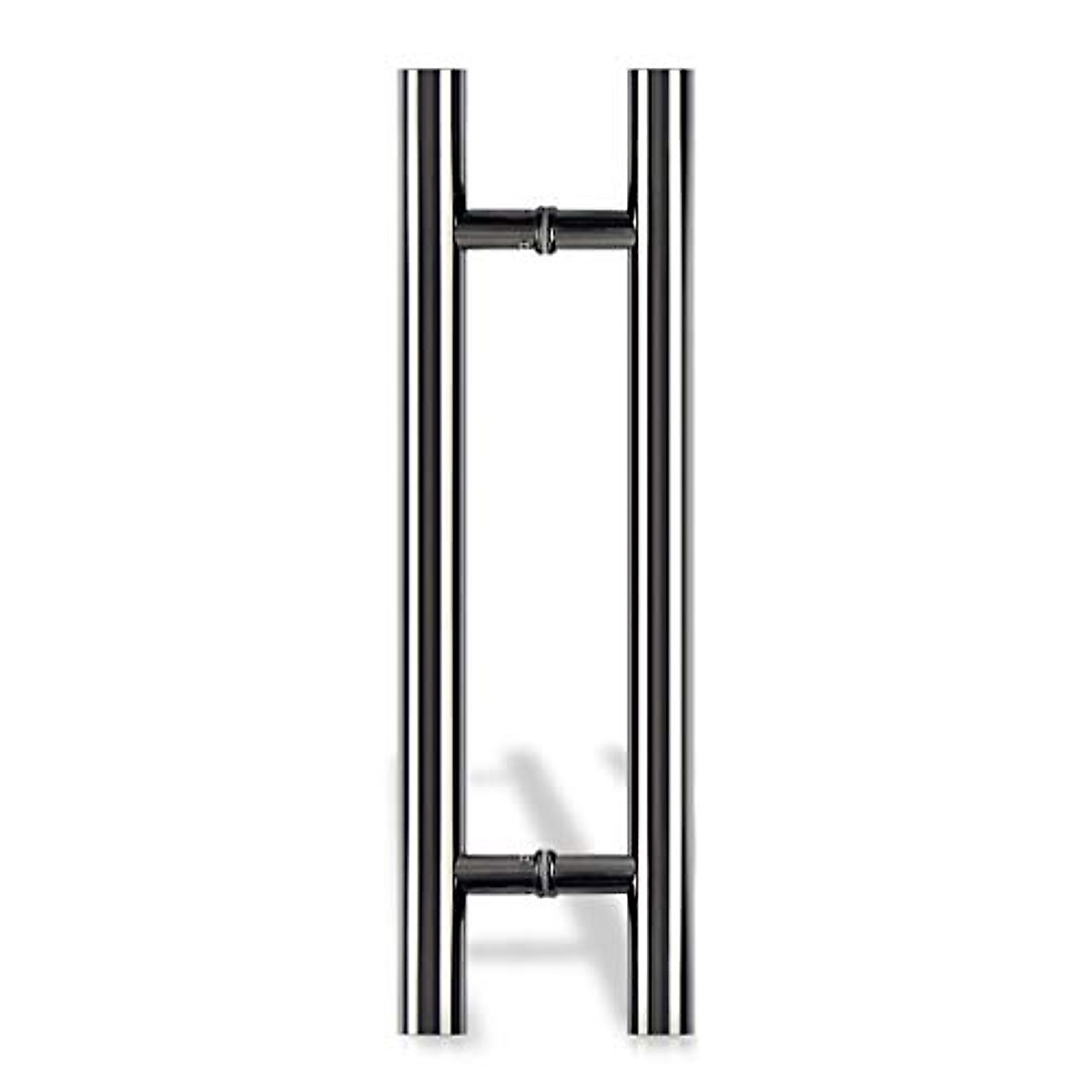 Klauer Barn Door Handle Stainless Steel Round Pipe Door Handle/Tempered Glass Door Push-Pull Handle/Sliding Barn Door Handle for Office, Hotel, Home - 3 Lengths (Size : 600×400mm) (Size : 600x400mm)